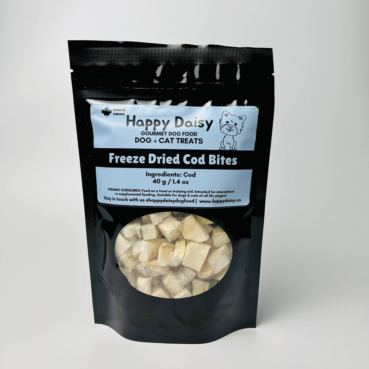 Happy Daisy Freeze Dried Cod Bites Dog and Cat Treat , 40g – Joy Paw